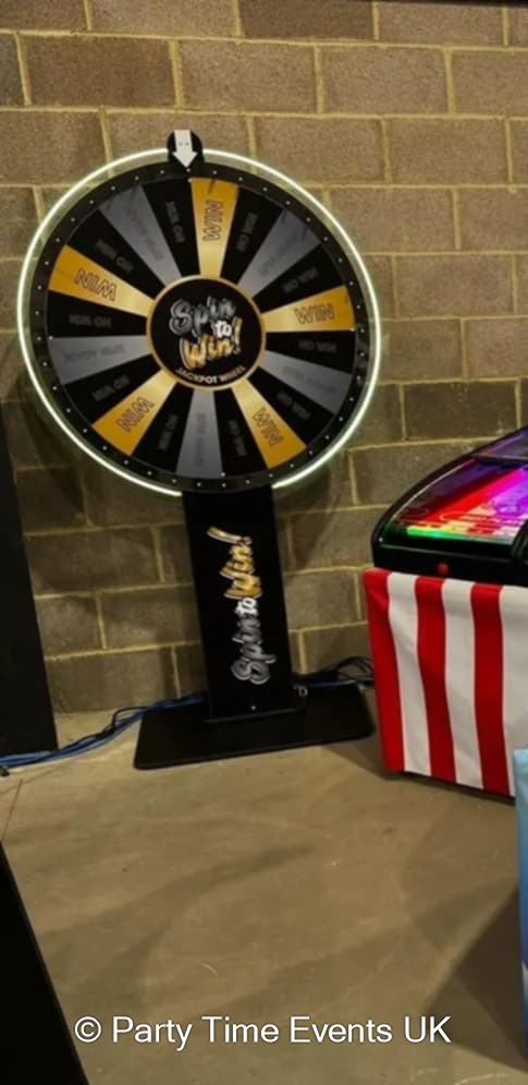 Prize Wheel - Spin the Wheel Hire UK | Newcastle | Edinburgh | Leeds